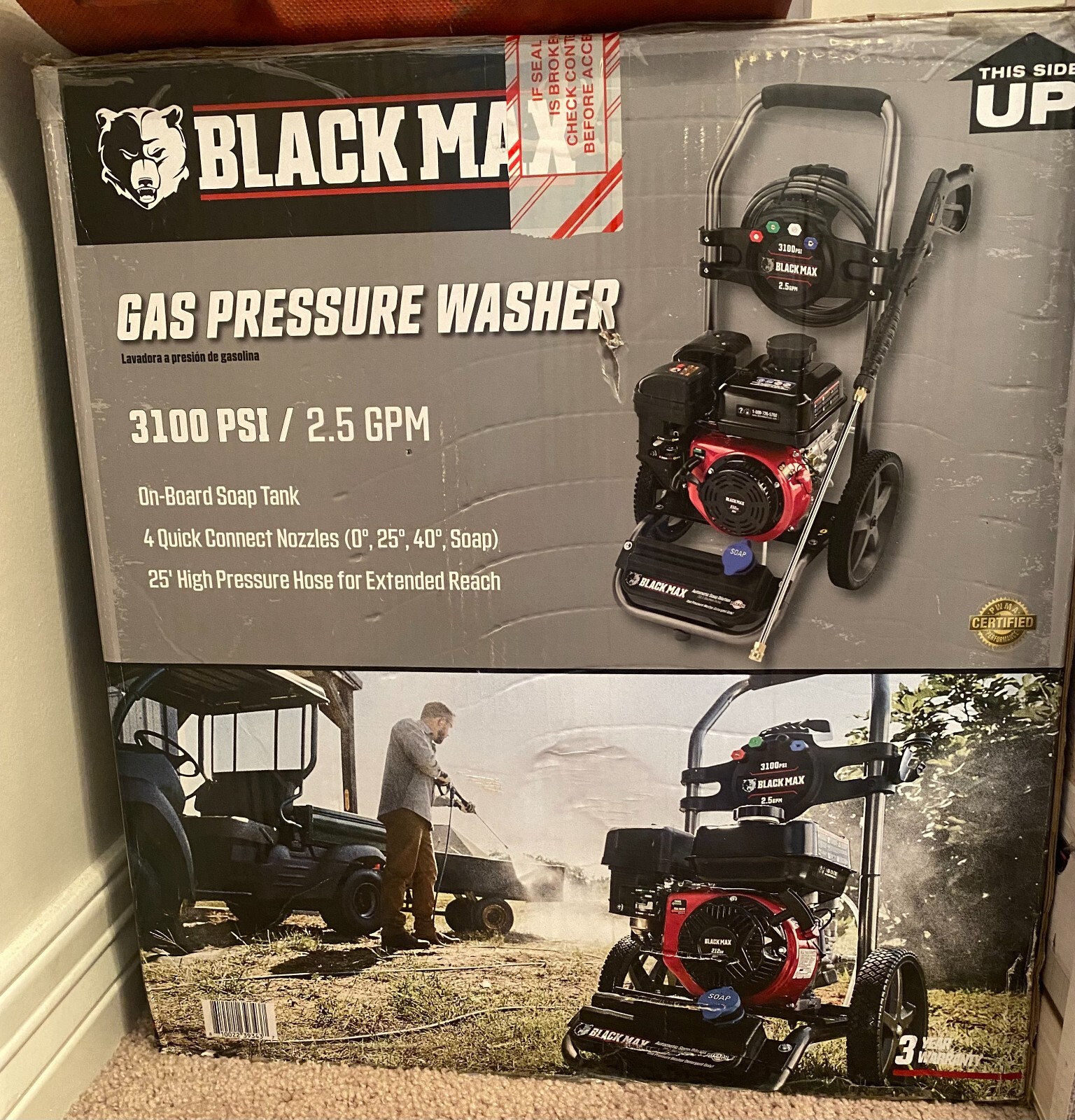 BLACK MAX 3100 PSI GAS PRESSEURE WASHER | eBay