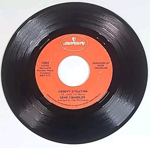 1970 Gene Chandler Vtg 45 Vinyl Groovy Situation & Not The Marrying ...