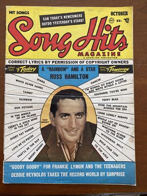 SONG HITS Magazine Tony Bennett Vol 21 Oct 1957 Debbie Reynolds | eBay