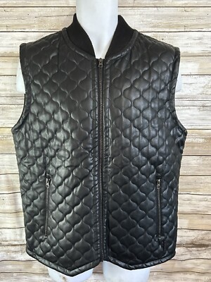 Akademiks Mens Large L Black Vest j371 | eBay