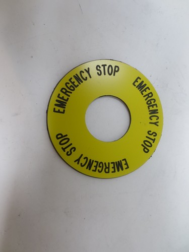 3M 467MP EMERGNCY STOP LEGEND PLATE | eBay