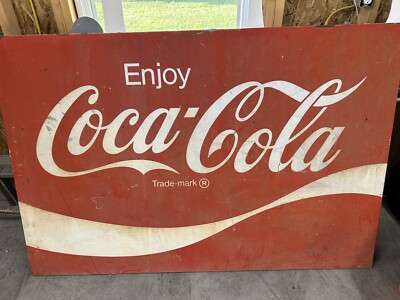 Large vintage Coke sign metal | eBay