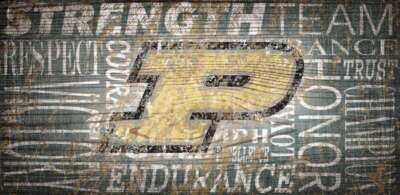 PURDUE UNIVERSITY BOILERMAKERS HERITAGE WORD COLLAGE TEAM LOGO WOOD ...