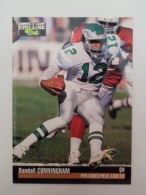1995 Classic Pro Line Randall Cunningham Card #142 Philadelphia Eagles ...