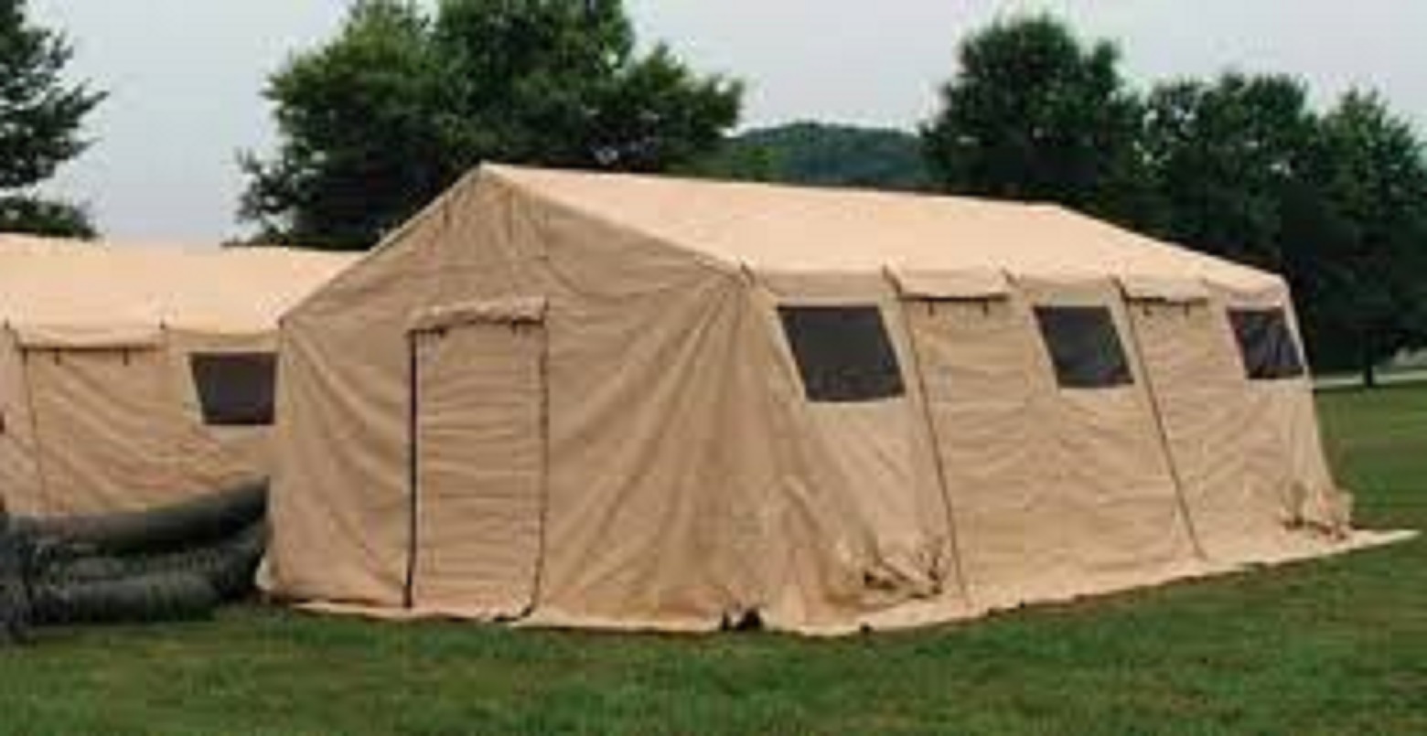 Military Base X 305 Tent 18' X 25' w/Stakes OD GREEN "Tactical Shelter ...