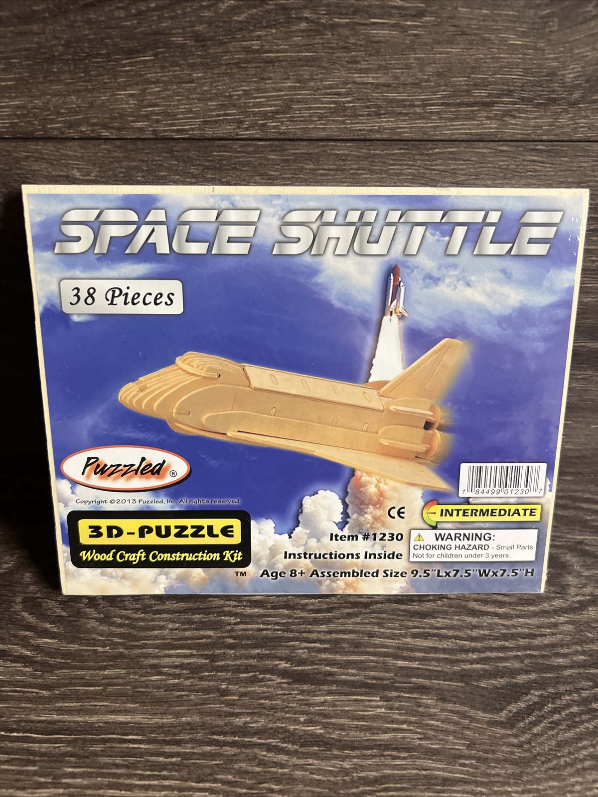 Puzzled Space Shuttle 3D Puzzle Wood Craft Construction Kit Age 8+ New ...