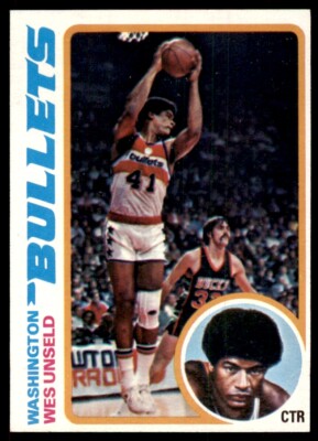 1978-79 Topps Basketball Card Wes Unseld Washington Bullets #7 | eBay