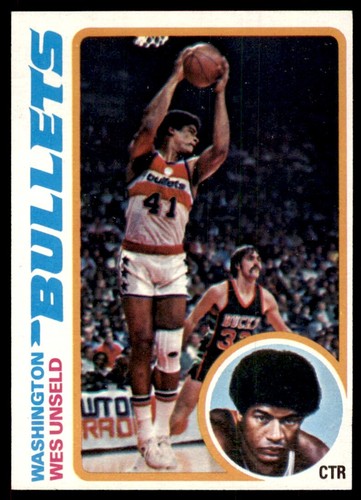 1978-79 Topps Basketball Card Wes Unseld Washington Bullets #7 | eBay