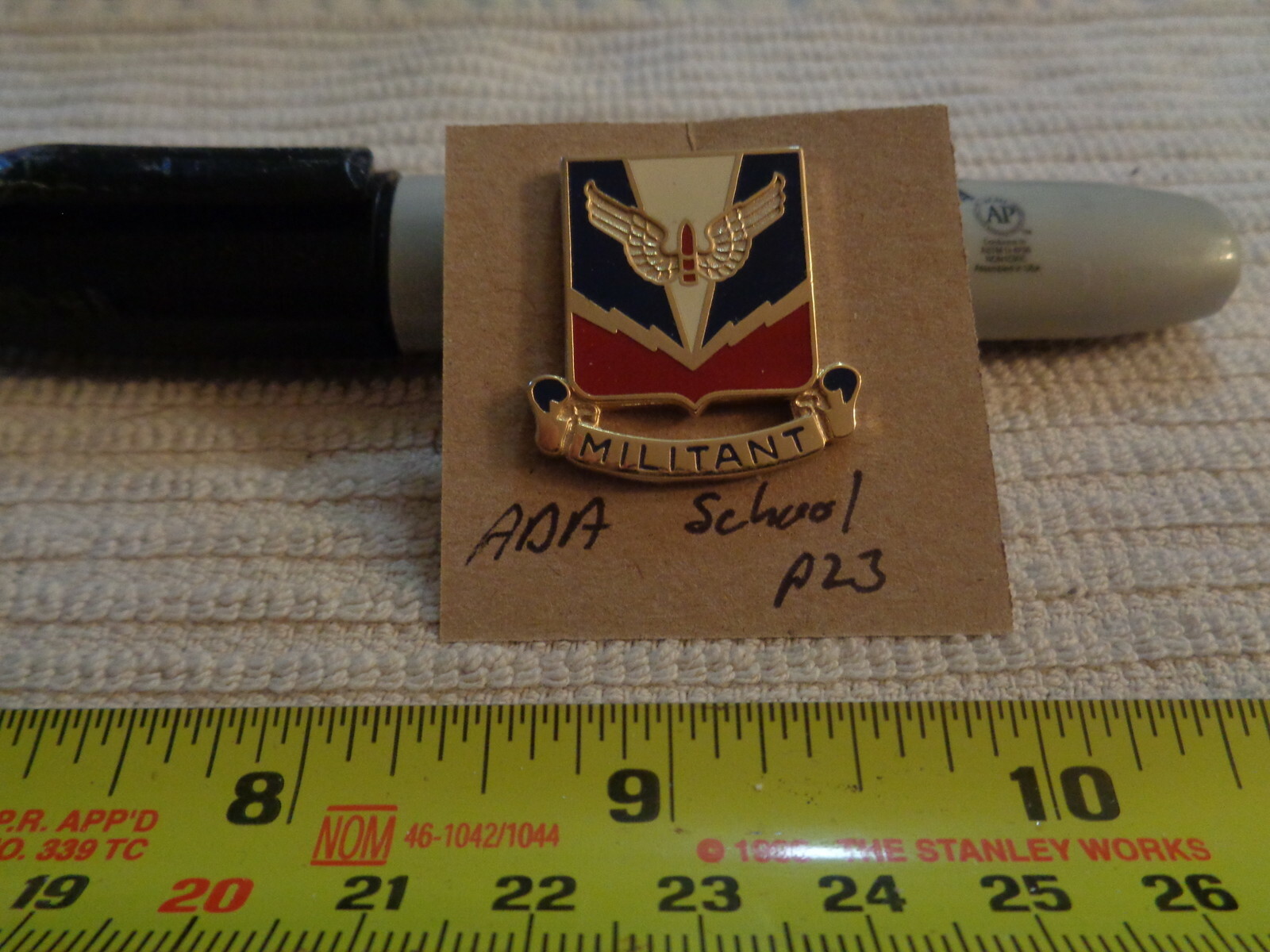Air Defense Artillery School P23 Unit Crest, DI, DUI (DRAW#X12) | eBay