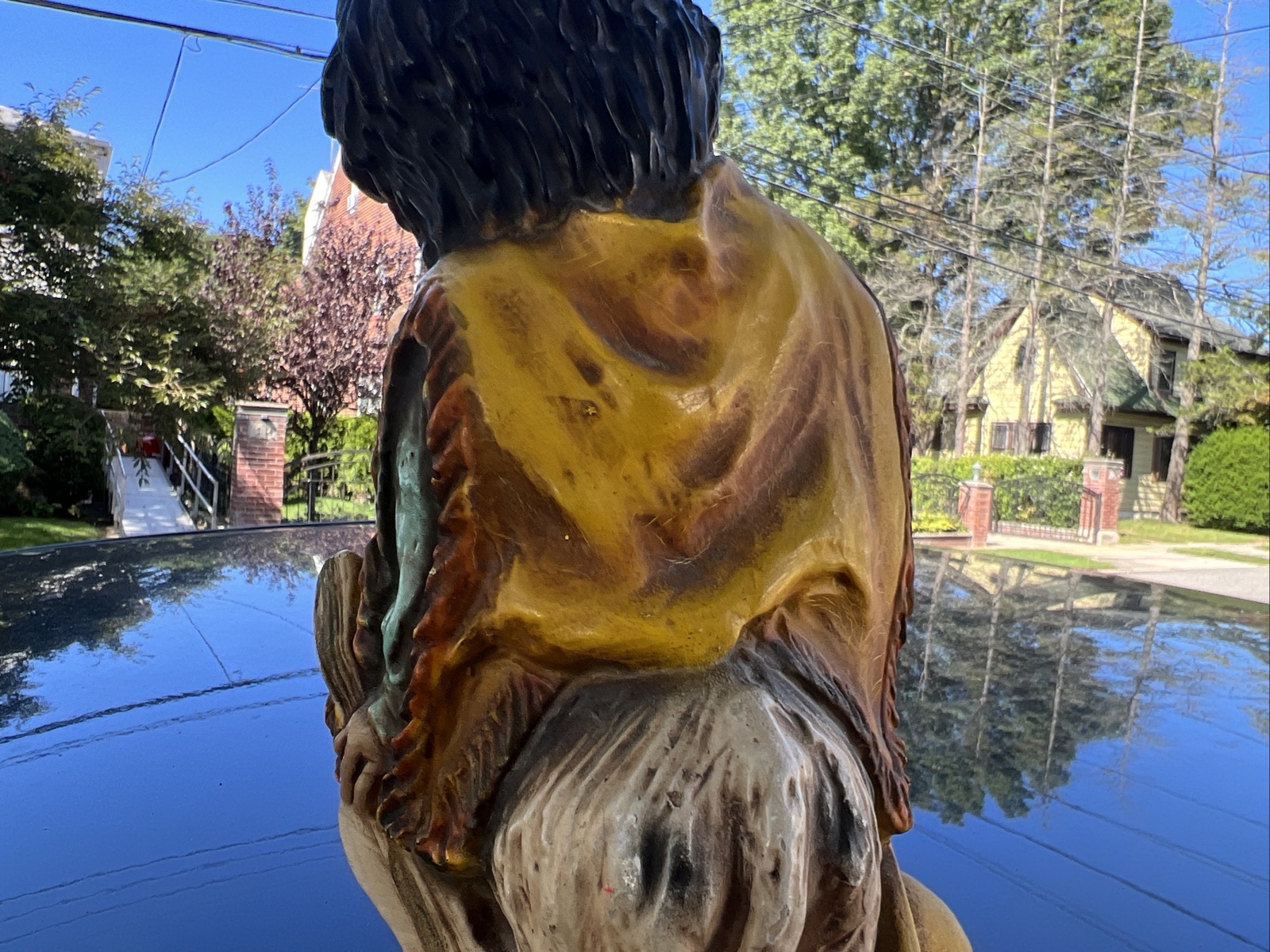 1972 Universal Statuary 9 1/2" Mexican Poncho Riding Donkey Statue ...