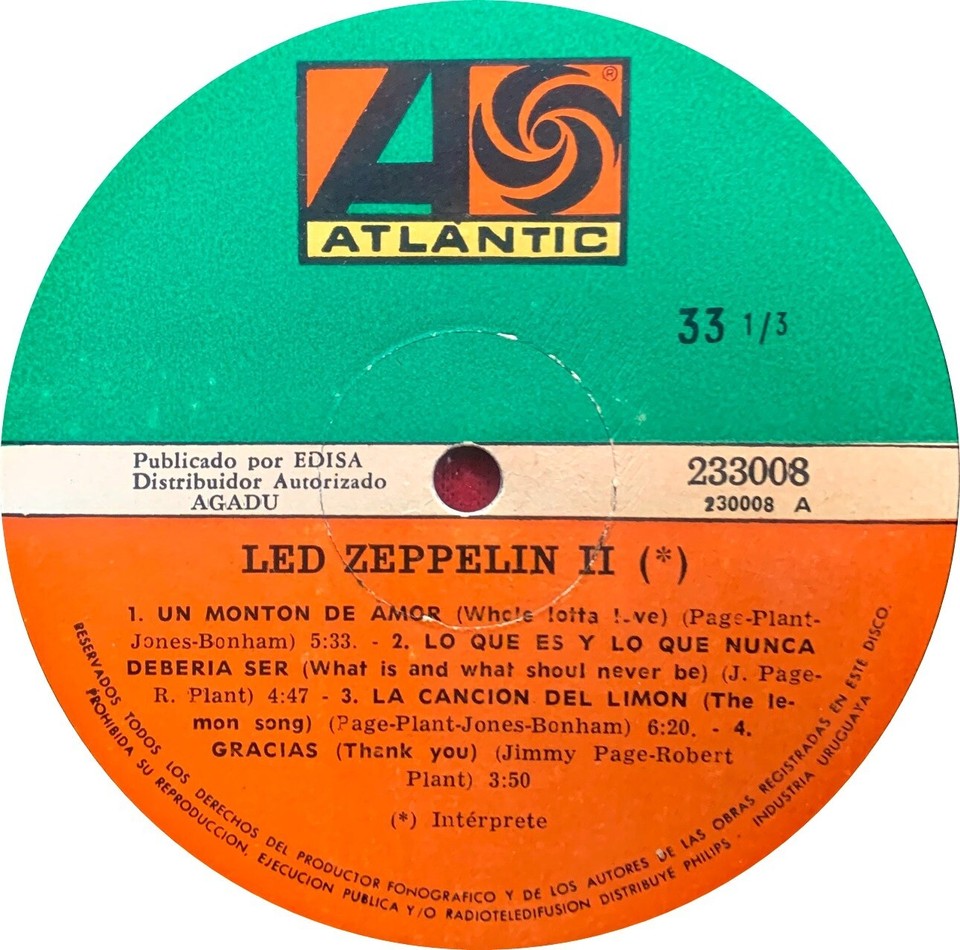 LED ZEPPELIN - LED ZEPPELIN II - FIRST EDITION GATEFOLD - HARD TO FIND ...