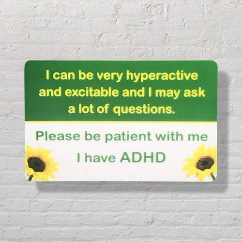 ADHD Awareness Card FREE UK 🚚 | eBay UK