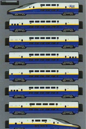 KATO N Scale Series Bullet Train E4 Shinkansen Max 8 Car Set Railway 10 ...