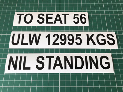 COACH BUS MINIBUS CUSTOM UNLADEN WEIGHT KGS TO SEAT LEGAL LETTERING ...