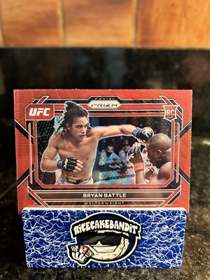 Bryan Battle 2023 Panini Prizm UFC Hobby Red Wave RC SP #58 ...