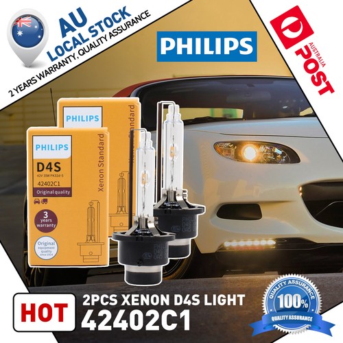 Pair PHILIPS D4S Heavy Duty 4200K HID Headlight Bulbs for Lexus Honda ...