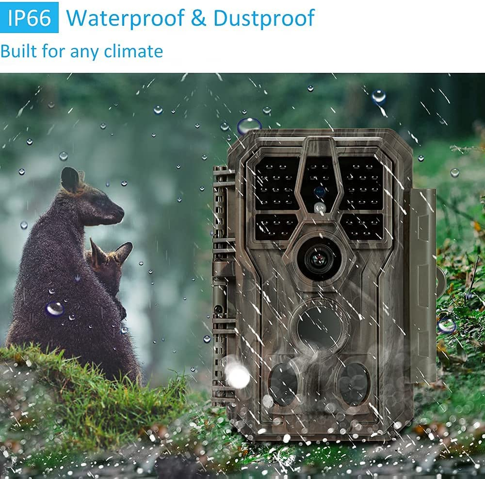 GardePro E5 Trail Camera 24MP 1296p Game Camera with Ultra Fast 0.1s ...