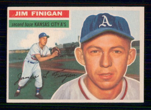 1956 TOPPS BASEBALL # 22 JIM FINIGAN 12042 | eBay