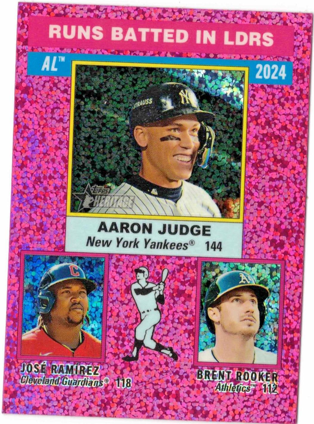 2025 Topps Heritage - League Leaders Aaron Judge, Jose Ramirez, Brent ...