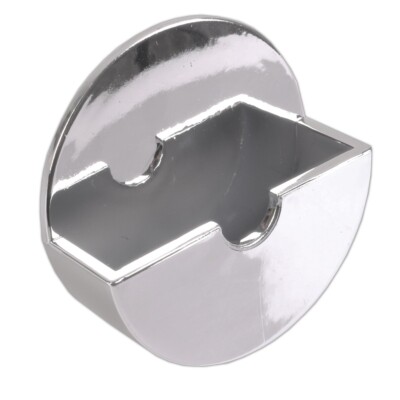 CHROME SELF ADHESIVE PLUG TIDY Kitchen Sink Basin Bathroom Bath Sticky ...