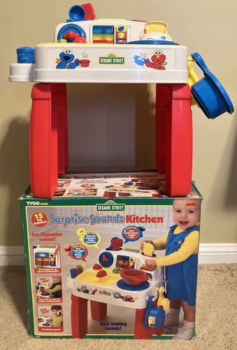 Vintage 1997 Tyco Sesame Street Surprise Sounds Kitchen WORKS with ...