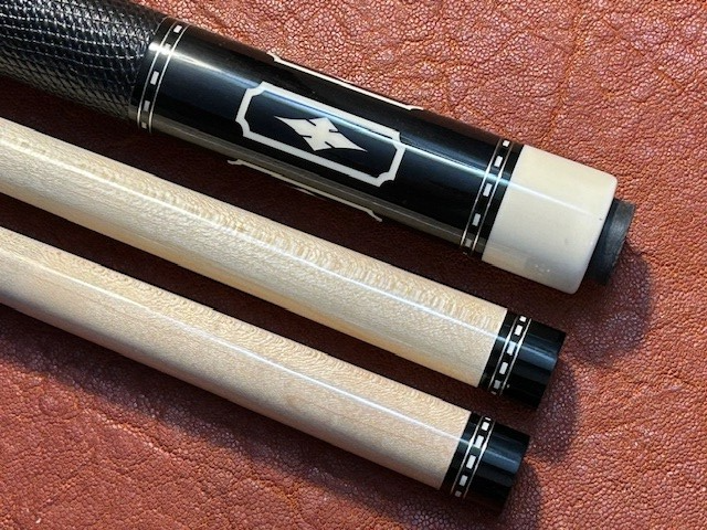 Ariel Carmeli Custom Pool Cue W/ 2 Maple Shafts. Lizard Wrap Cue. | eBay