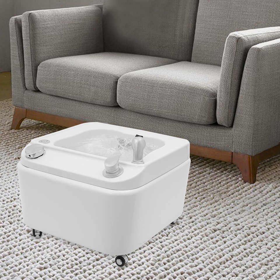 Portable Foot Spa Tub Foot Bath with Colorful Lamp Acrylic Massage Foot ...