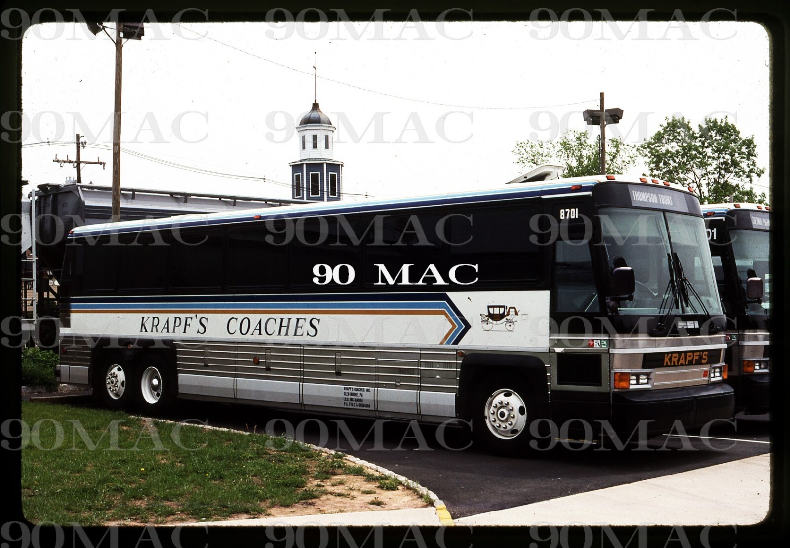 KRAPF'S COACHES. MCI BUS #8701. Flemington (NJ). Original Slide 1990 ...