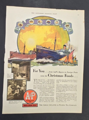 1929 Christmas Foods A&P Food Stores Ad | eBay