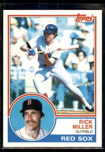 1983 Topps Rick Miller #188 Boston Red Sox | eBay