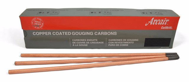 50pc 1/4" X 12" Arcair Carbon Gouging Rods Copperclad DC Electrodes ...
