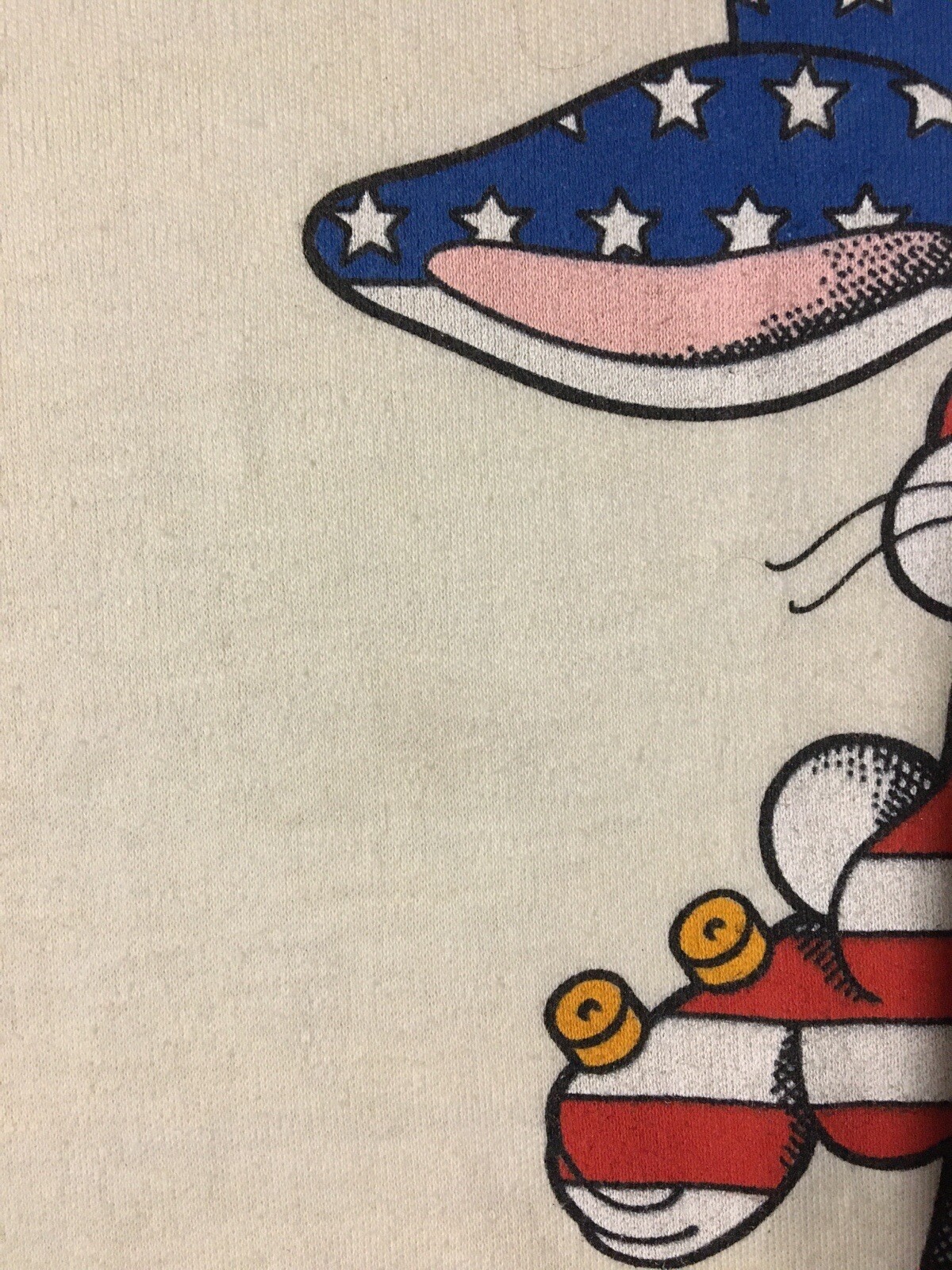 Vtg 1974 Stewart Moskowitz American Rabbit Shirt M Pop Art Cartoon USA ...