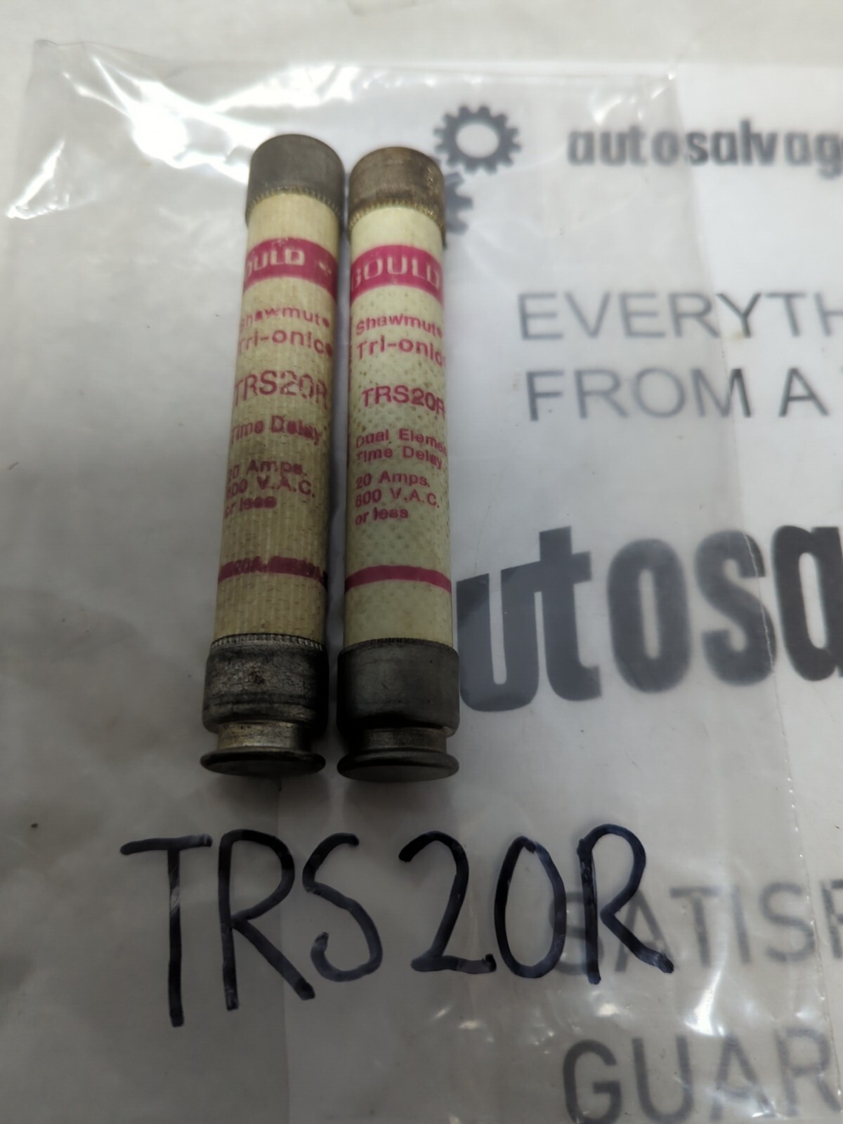 GOULD SHAWMUT,TRS20R,TRI-ONIC 20 AMP FUSE LOT OF 2 NOS | eBay