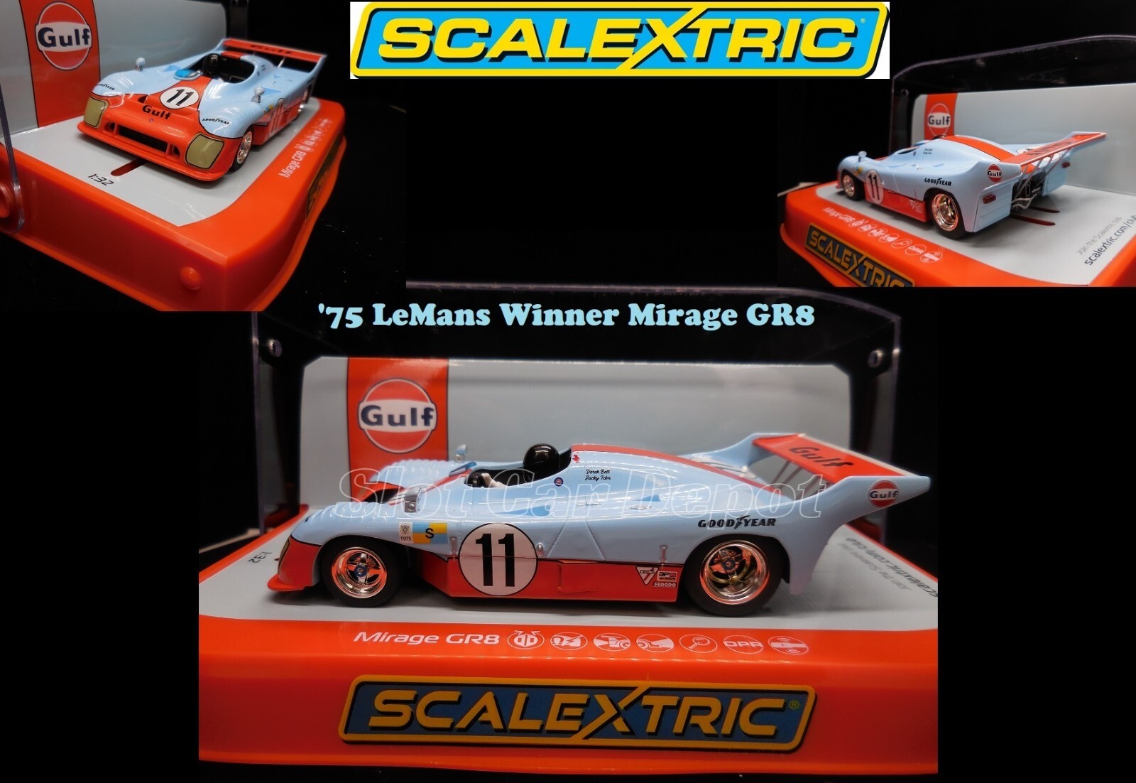 Scalextric Mirage GR8 Le Mans '75 Winner Special Edition 1:32 Slot Car ...