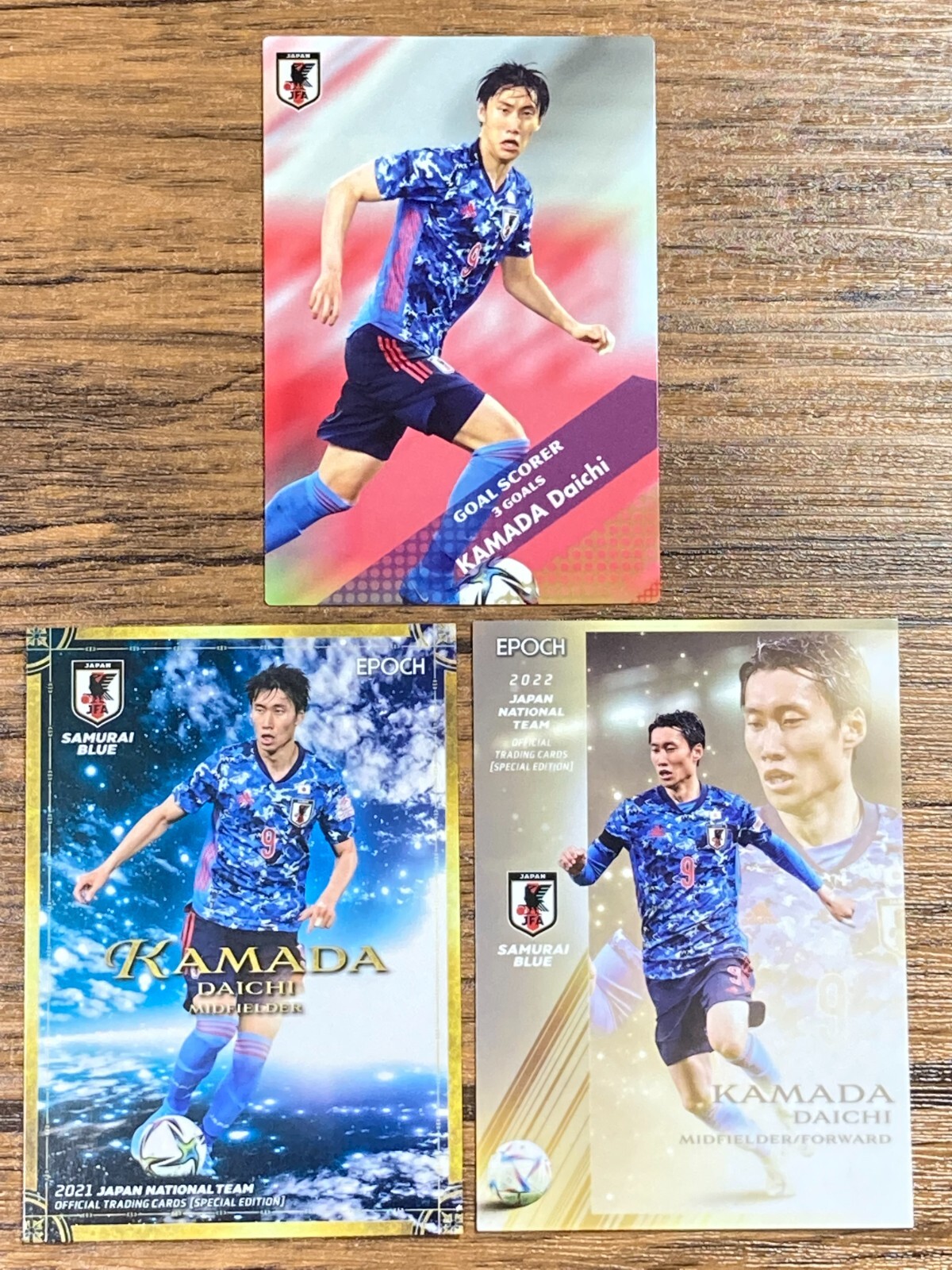 Samurai Blue Japan Soccer Card Set Daichi Kamada 2022 Qatar World Cup ...