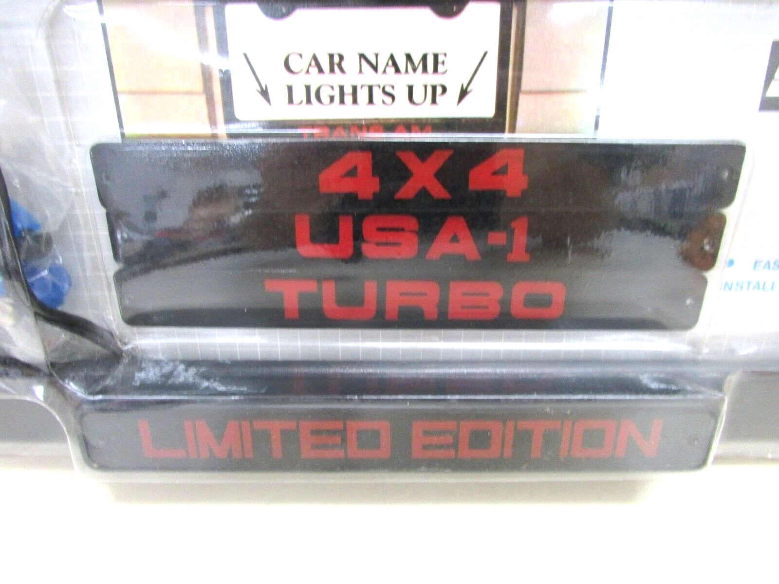NOS! RALLY INC. 1078 LIGHTED LICENSE PLATE FRAME, NAME PLATE LIGHTS UP ...