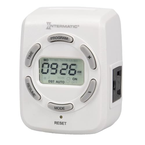 DT122K 15-Amp Digital Indoor Timer - 7-Day Programming & Dual Outlets - Astro... 78275143395| eBay