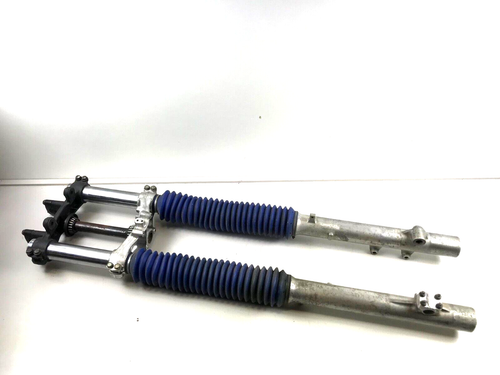 90 Suzuki DR350 DR 350 Front Fork Shock Tube Leg Suspension Triple Tree ...