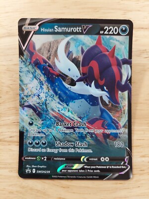 Hisuian Samurott V SWSH239 NM Promo Rare Pokemon Card | eBay