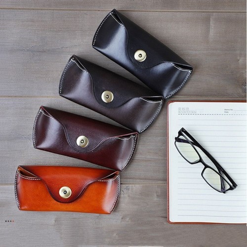 Handmade Eyeglass Protector Case Genuine Leather Eye Glasses Bag ...