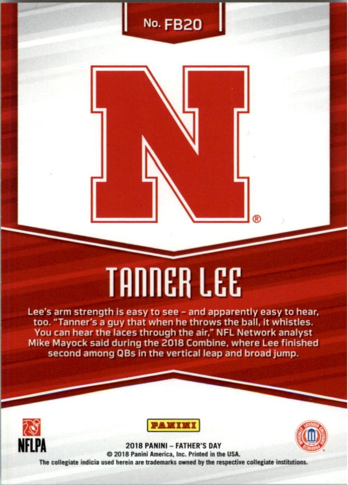 2018 Panini Father's Day Football Prospects Future Frames #FB20 Tanner ...