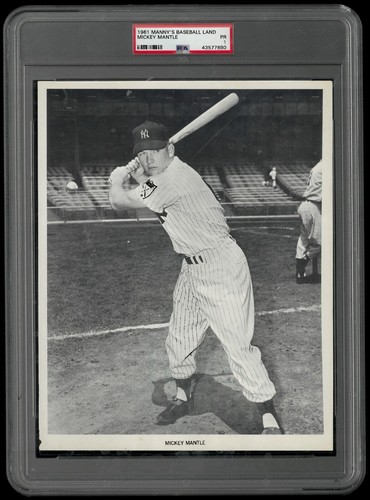 1961 Manny's Baseball Land MICKEY MANTLE PSA 1 | eBay