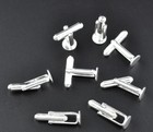 Vintage Cufflinks Wedding Findings Silver Plated Cuff Link Blanks Backs ...