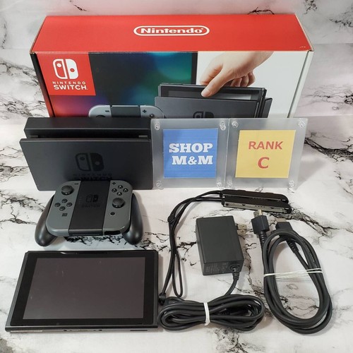 Nintendo Switch UNPATCHED V1 HAC-001 Gray Complete set Rank:C | eBay