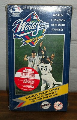 Official 1998 World Series Video VHS (MLB 1998) NY Yankees vs SD Padres ...