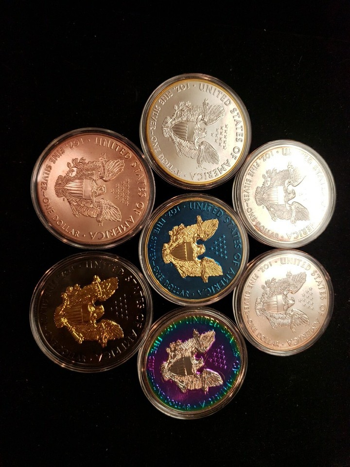 2017-2019 Nicely Colorized U.S. Silver Eagles | eBay