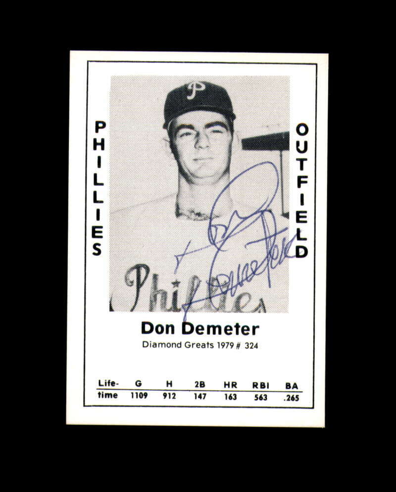 1979 TCMA Diamond Greats - Don Demeter #324 for sale online | eBay