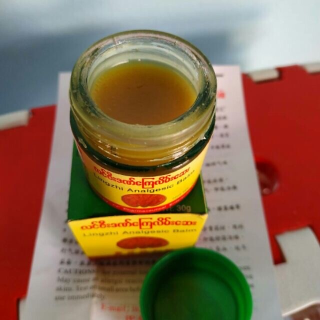 6X Lingzhi Analgesic Myanmar Balm Oitment Herbal Muscle Plain Headache ...