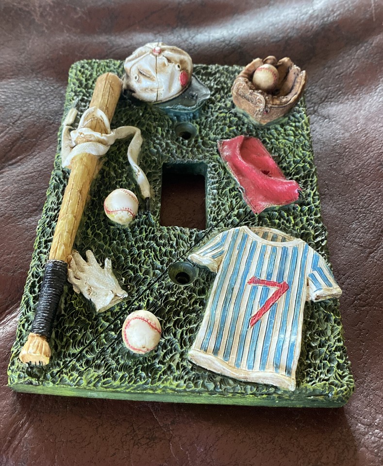 Sports Light Switch plate Cover Baseball - | eBay