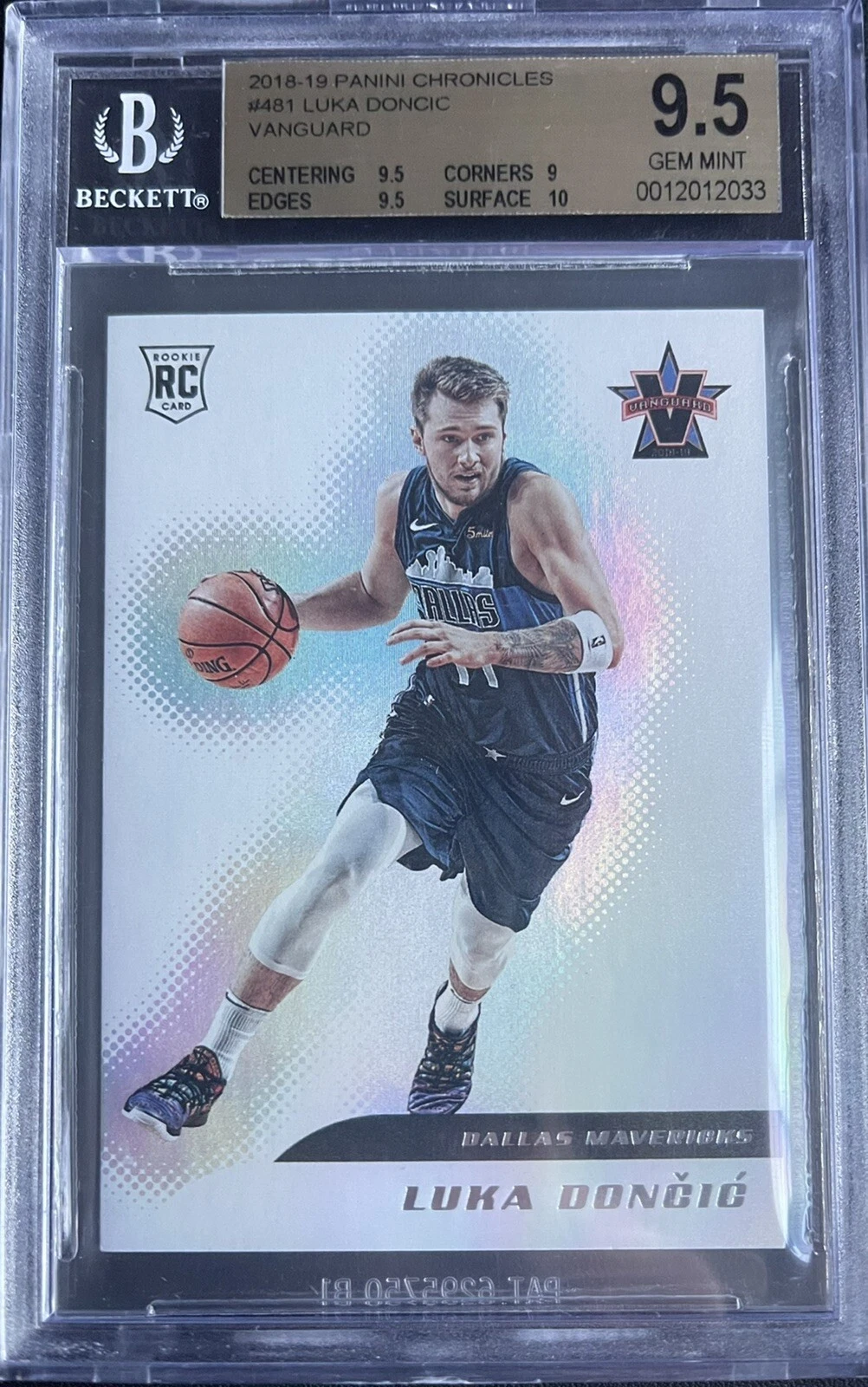 FS - Luka Doncic RC Prizm Silver Vanguard Optic Auto PSA Dual 10 ...